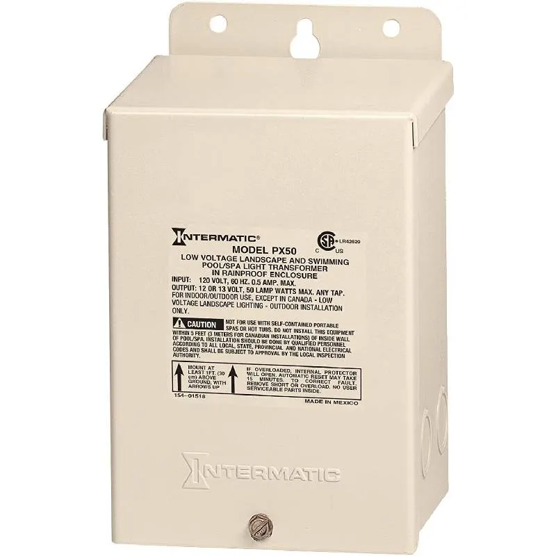 Intermatic PX50 50W Pool Safety Transformer - www.bestpoolonline.com